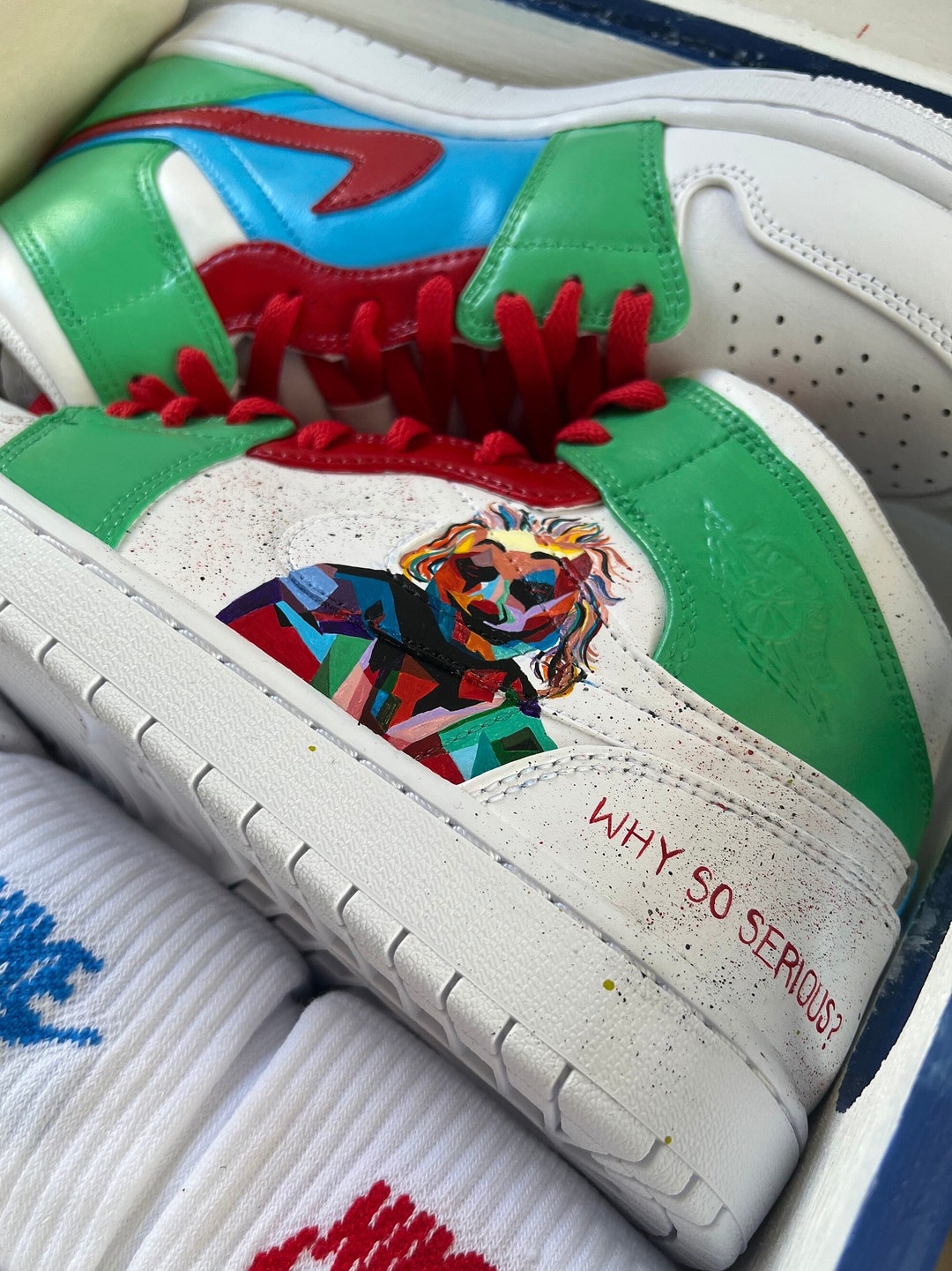 Abstract Joker Air Jordan 1s, Custom Sneakers - Etsy
