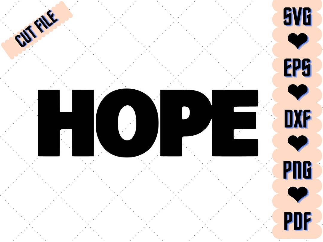 Hope Svg,inspirational Religious Digital SVG File for Cricut or ...