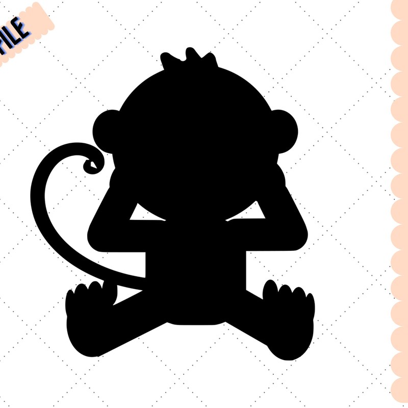 Monkey Svg - Etsy