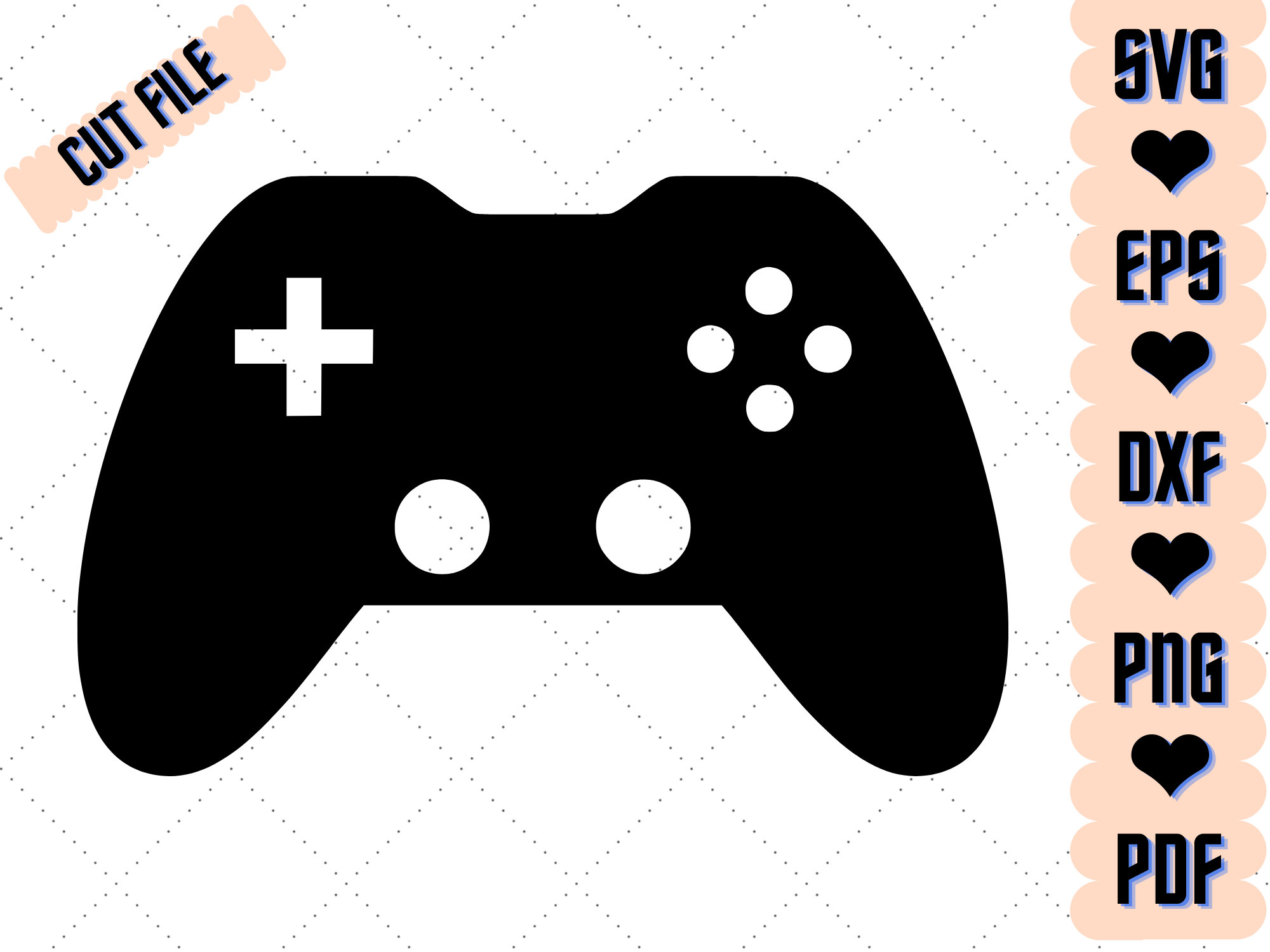 Video Game Old School Console Controllers Design SVG Instant Download ...