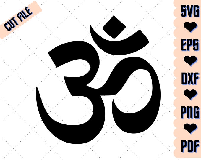 Om Yoga Symbol SVG, Om Symbol SVG Cut File,aum SVG Files,om Aum Ohm Dxf ...