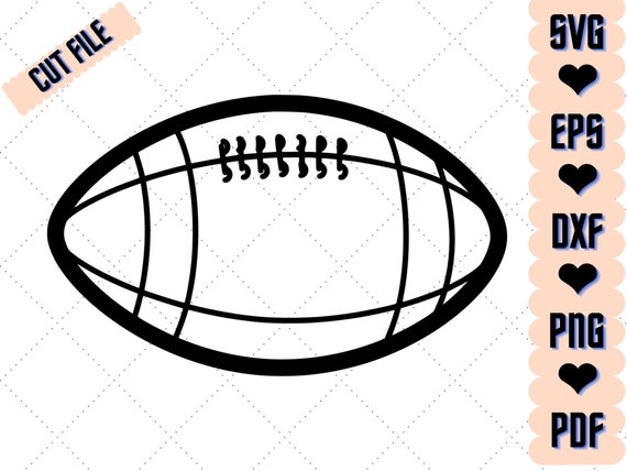 Football Digital Download Instant Download Svg Pdf Dxf | Etsy