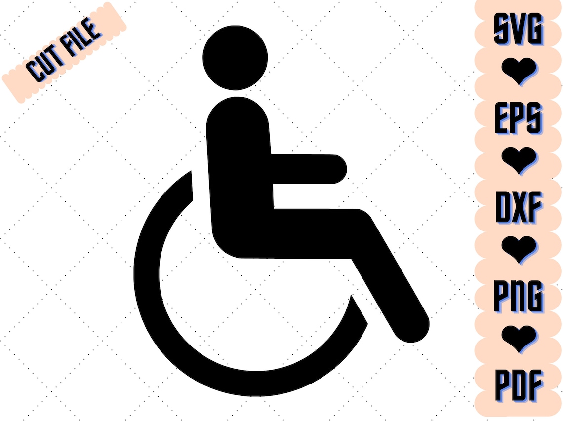 Wheelchair Svg Wheel Chair Svg Wheelchair Sign Svg Wheelchair - Etsy