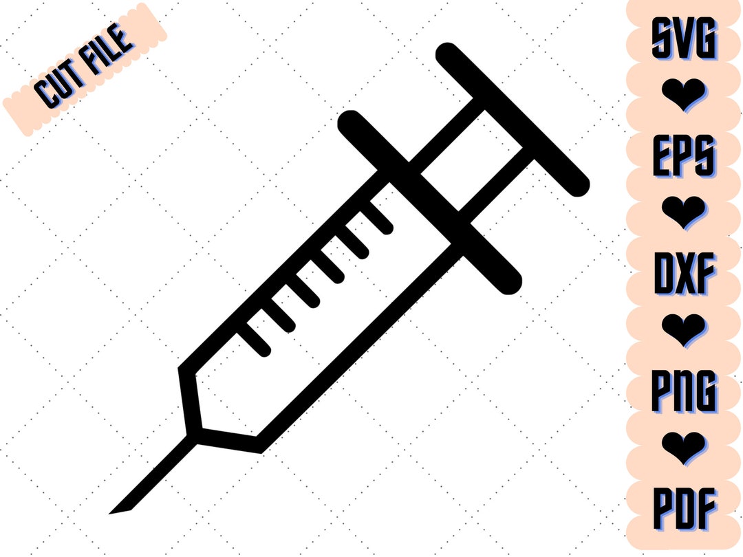 Syringe SVG Medicine SVG Injection SVG Medical Graphics Logo Sign ...