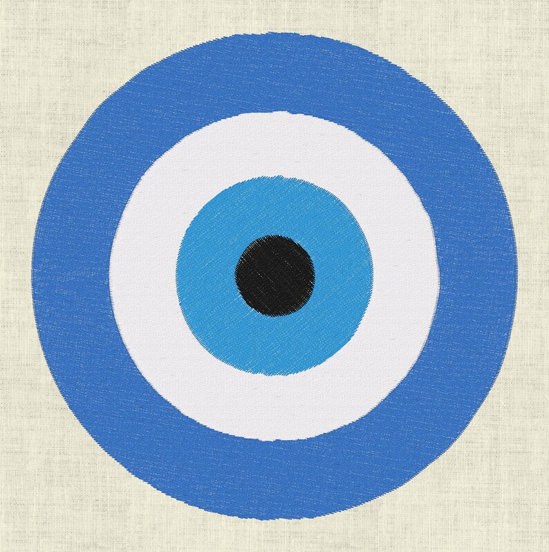 Evil Eye Embroidery Design, Machine Embroidery File, Instant Download ...