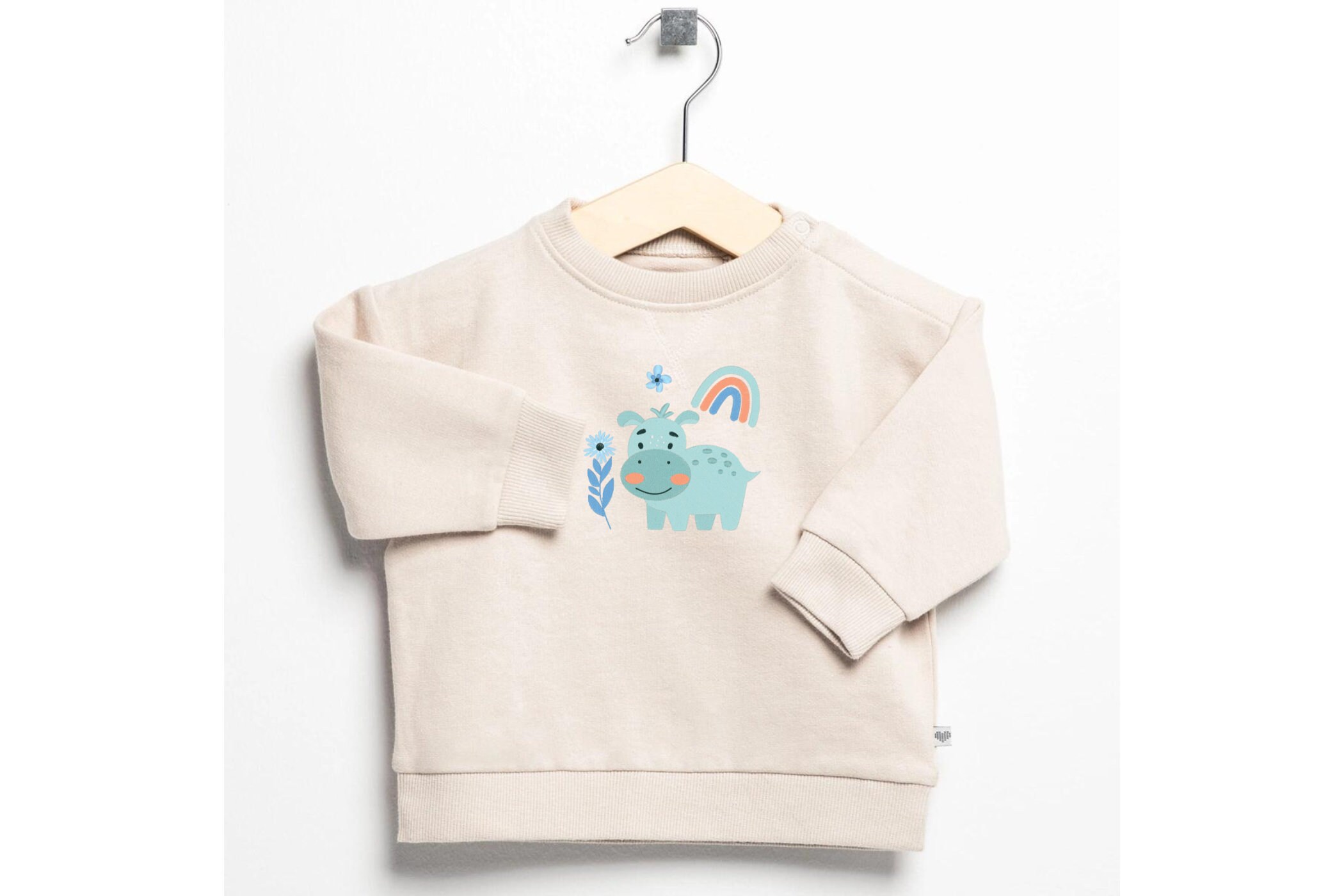 Cute Baby Hippo Easy Machine Embroidery Instant Download - Etsy