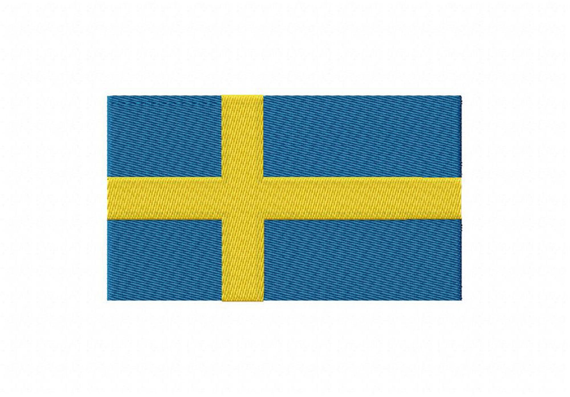 Swedish Flag Sweden Machine Embroidery Files Instant - Etsy