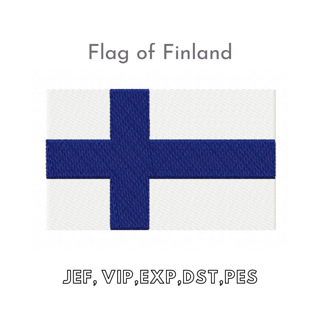 Flag of Finland, Finland, Machine Embroidery Files, Instant Download - Etsy
