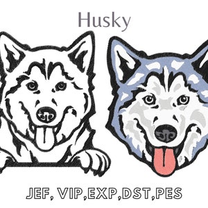 Husky Dog Breed, Embroidery Design, Easy Machine Embroidery, Digital ...