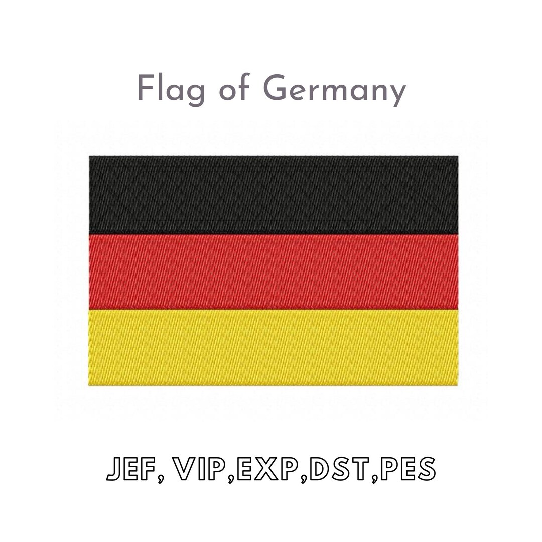 Flag of Germany, Machine Embroidery Files, Instant Download - Etsy