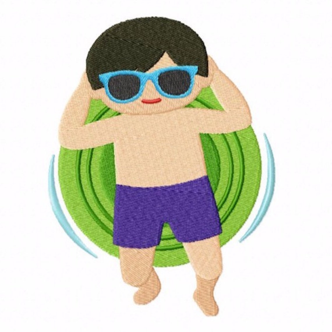 Kids Floaties Embroidery Design Pack Digital Machine - Etsy