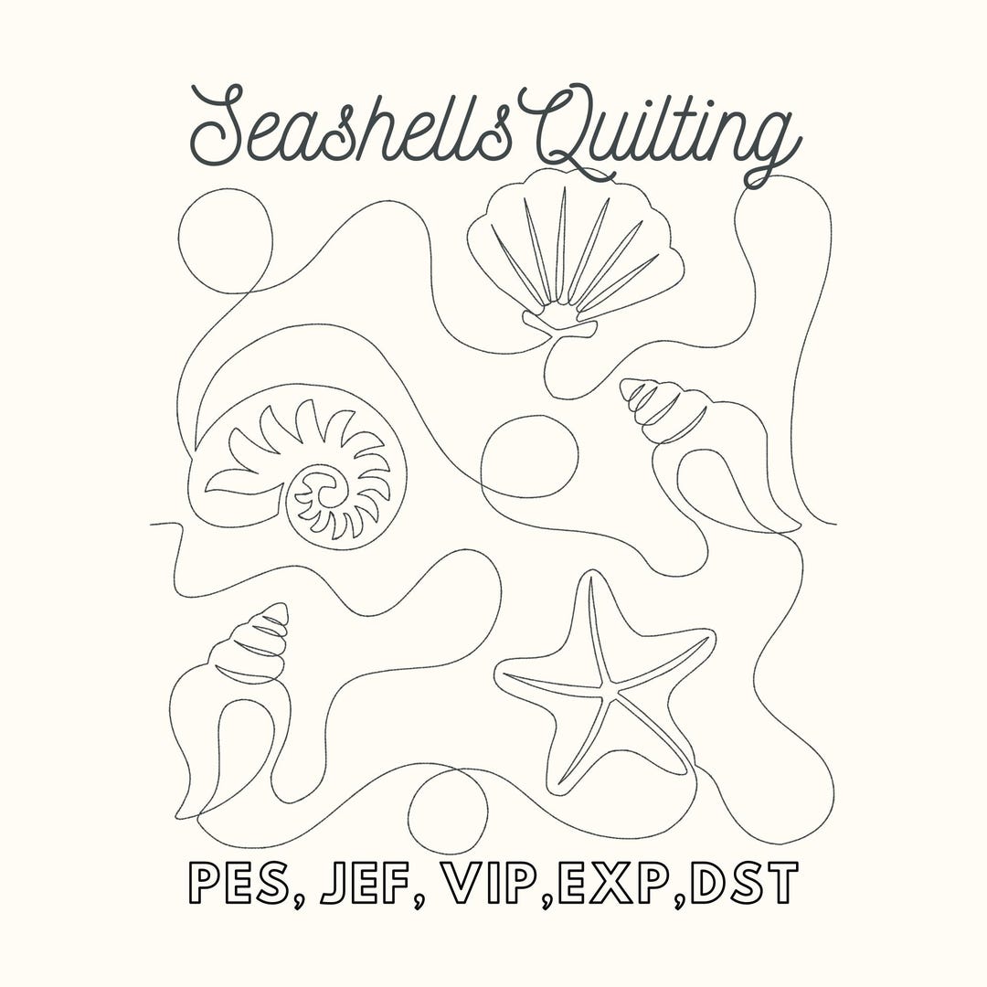Seashells Quilting Embroidery Design: Butterfly Quilt Block (digital ...