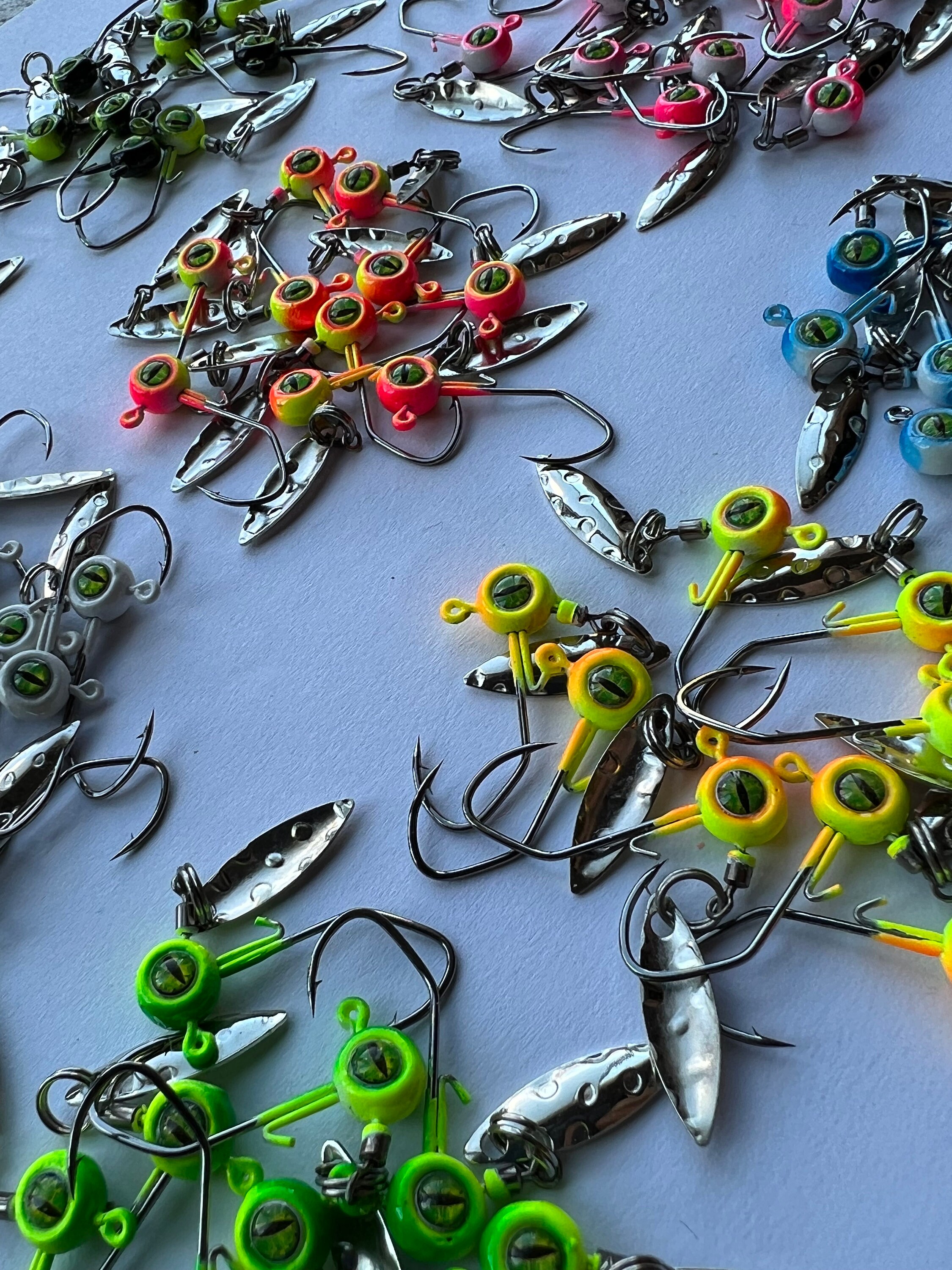 1/16 Oz Crappie Jig Heads Fishing Hooks Panfish-crappie-panfish-trout ...