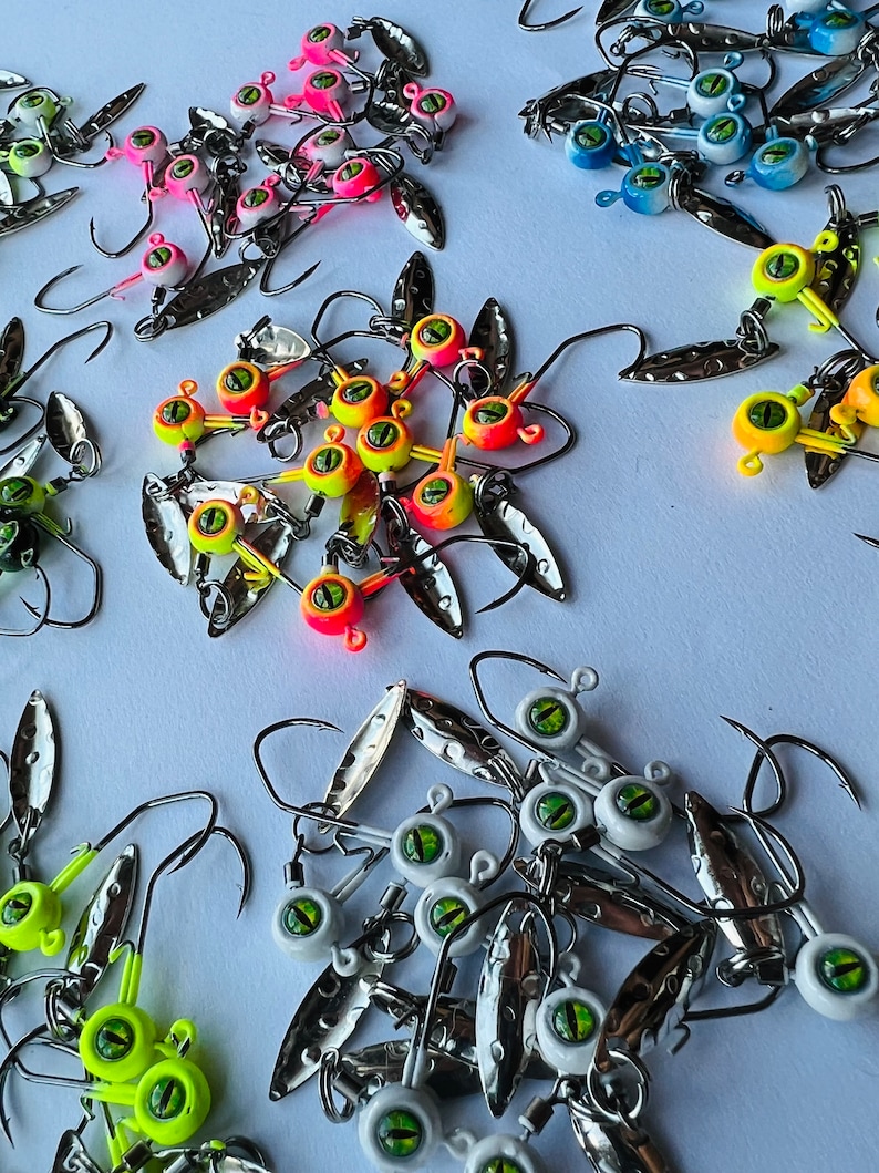 1/16 Oz Crappie Jig Heads Fishing Hooks Panfish-crappie-panfish-trout ...