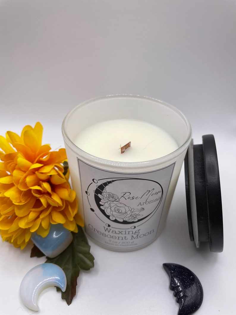 Waxing Crescent Moon Candle - Etsy