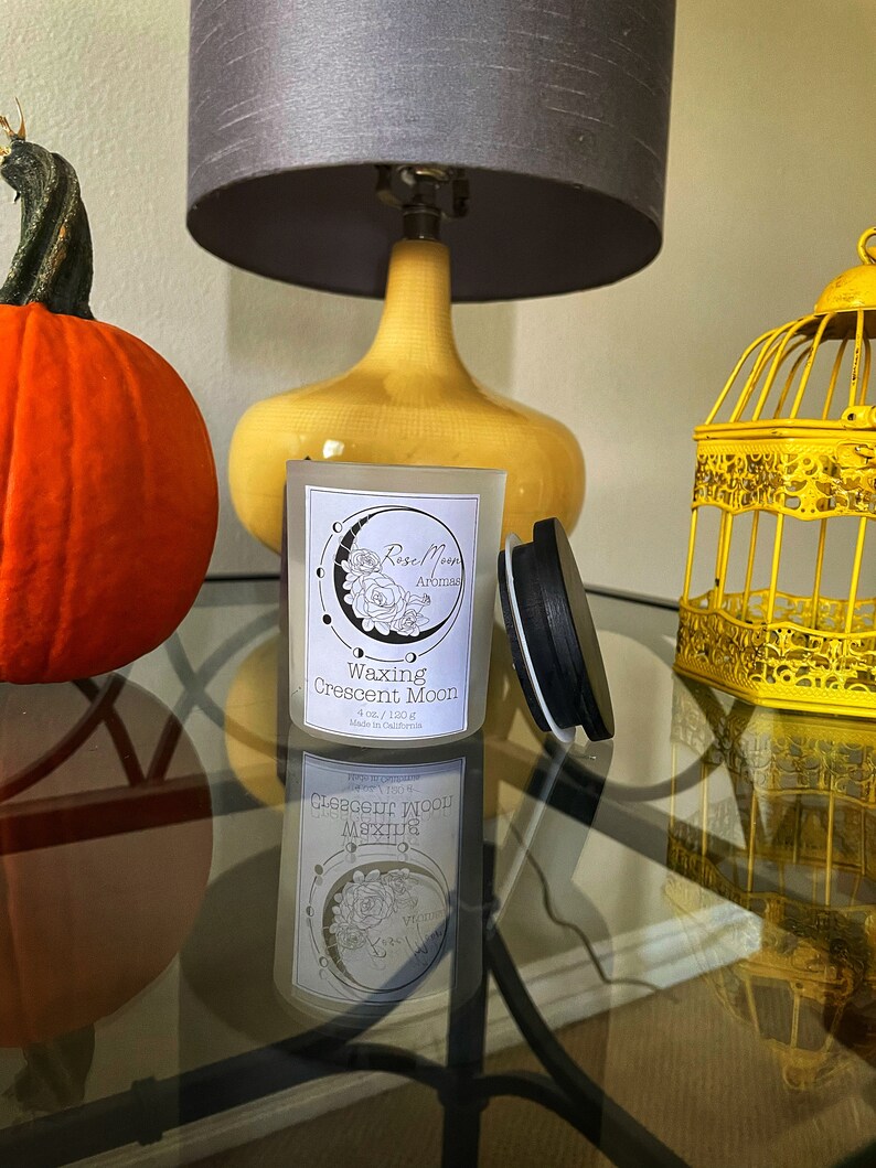 Waxing Crescent Moon Candle - Etsy