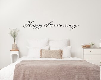 Happy Anniversary Decal - Etsy