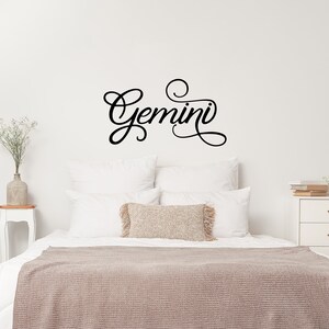 Gemini Wall Decal Sticker, Astrology Wall Art, Horoscope Decal - Etsy