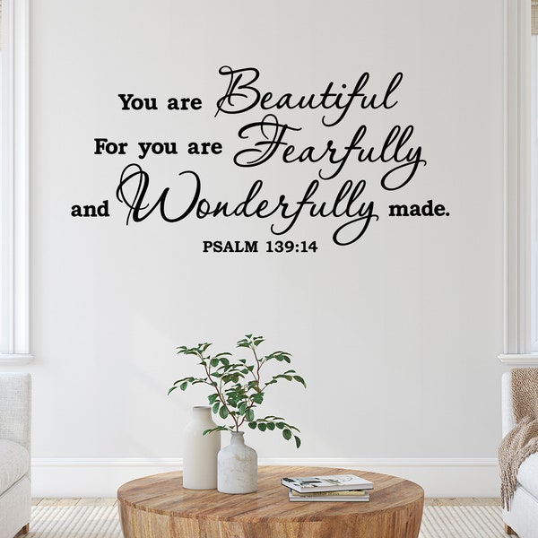 Psalm 139:14 You Are Fearfully and Wonderfully Made - Etsy