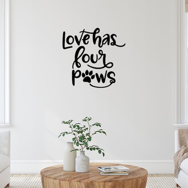Paw Print Wall Decal - Etsy