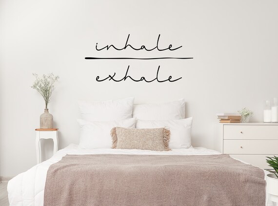 Inhale Exhale Wall Decal Sticker - Etsy