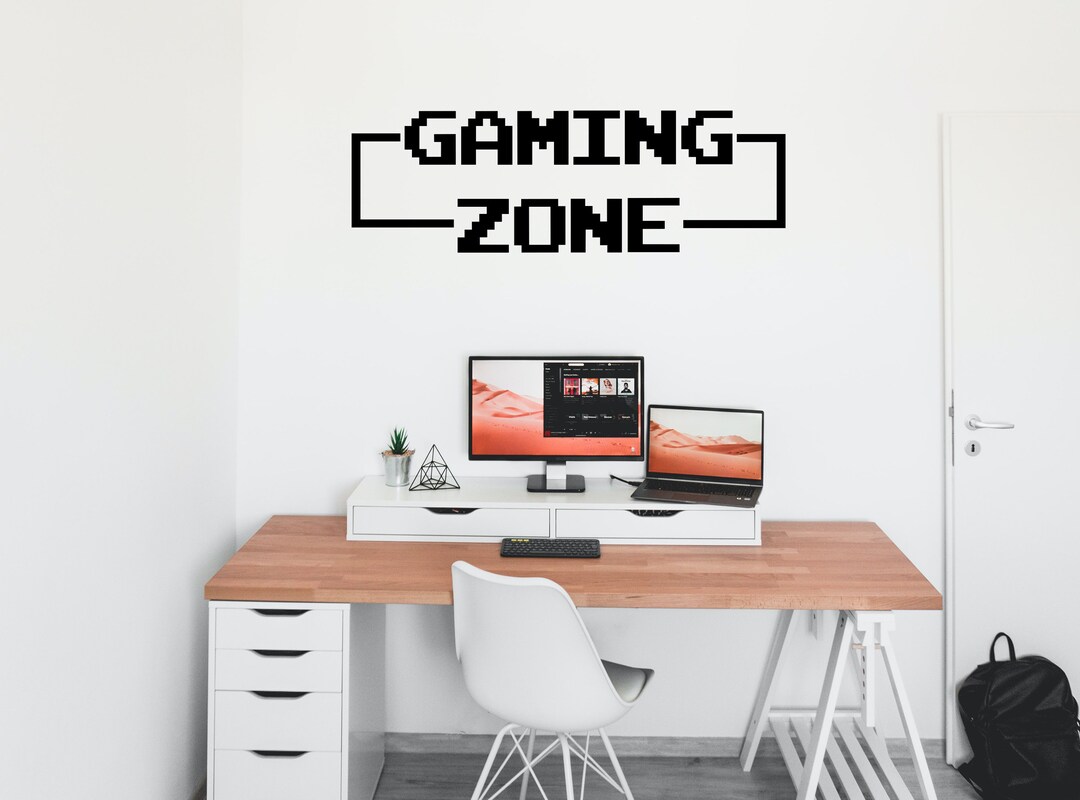 Gaming Zone Wall Decal Sticker, Gamer Wall Art, Game Room Decor - Etsy