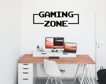 Gaming Zone Decal - Etsy