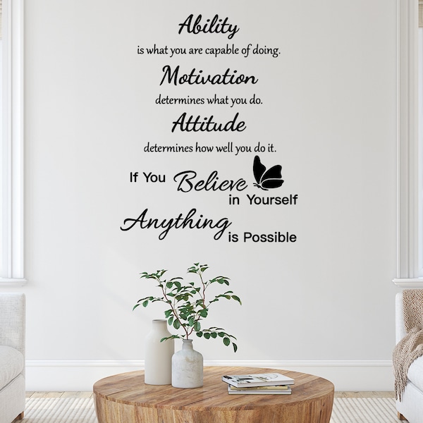 Motivational Wall Decals - Etsy