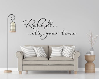 Time Wall Decal | Etsy