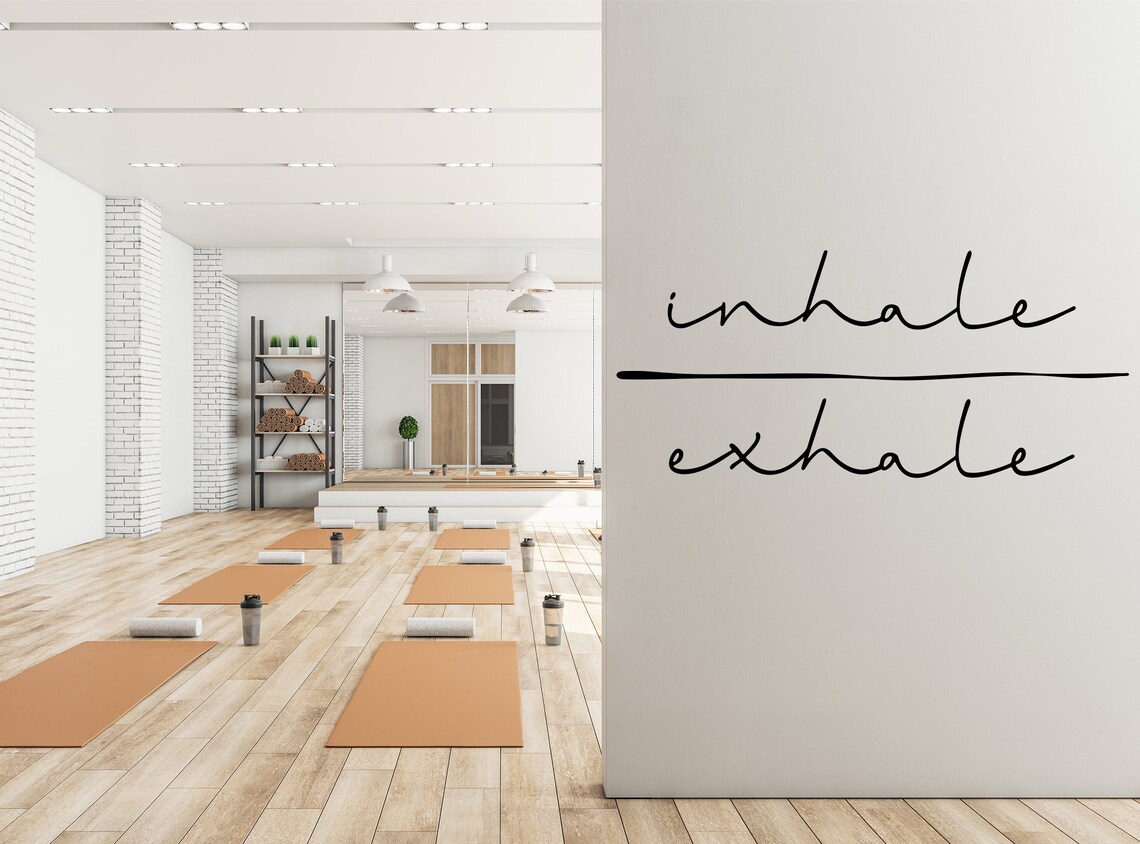 Inhale Exhale Wall Decal Sticker - Etsy