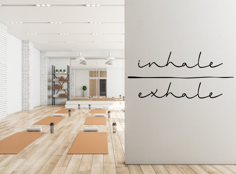 Inhale Exhale Wall Decal Sticker - Etsy