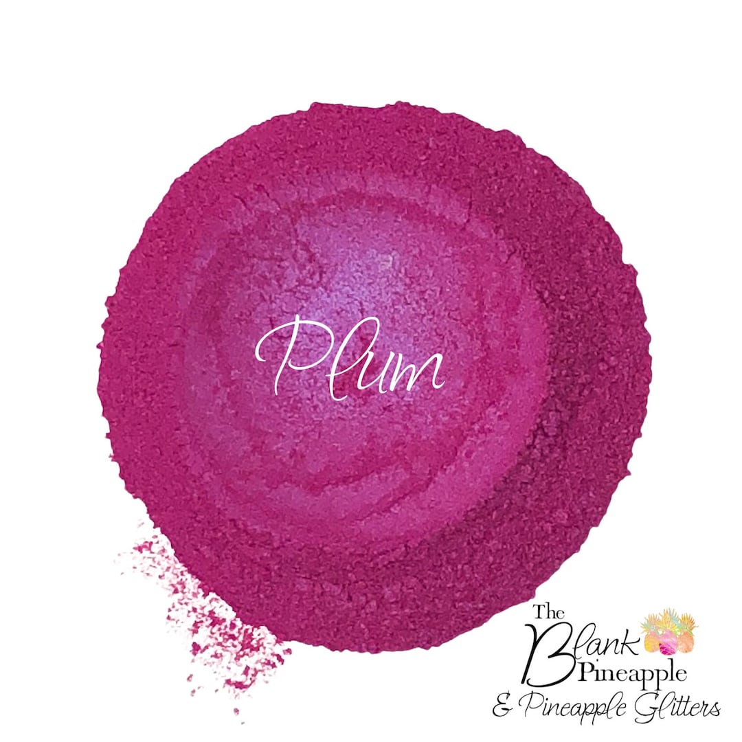 Plum - Mica Powder Pigment 10g Jar, Pearlescent Pink Mica Pigment - Etsy
