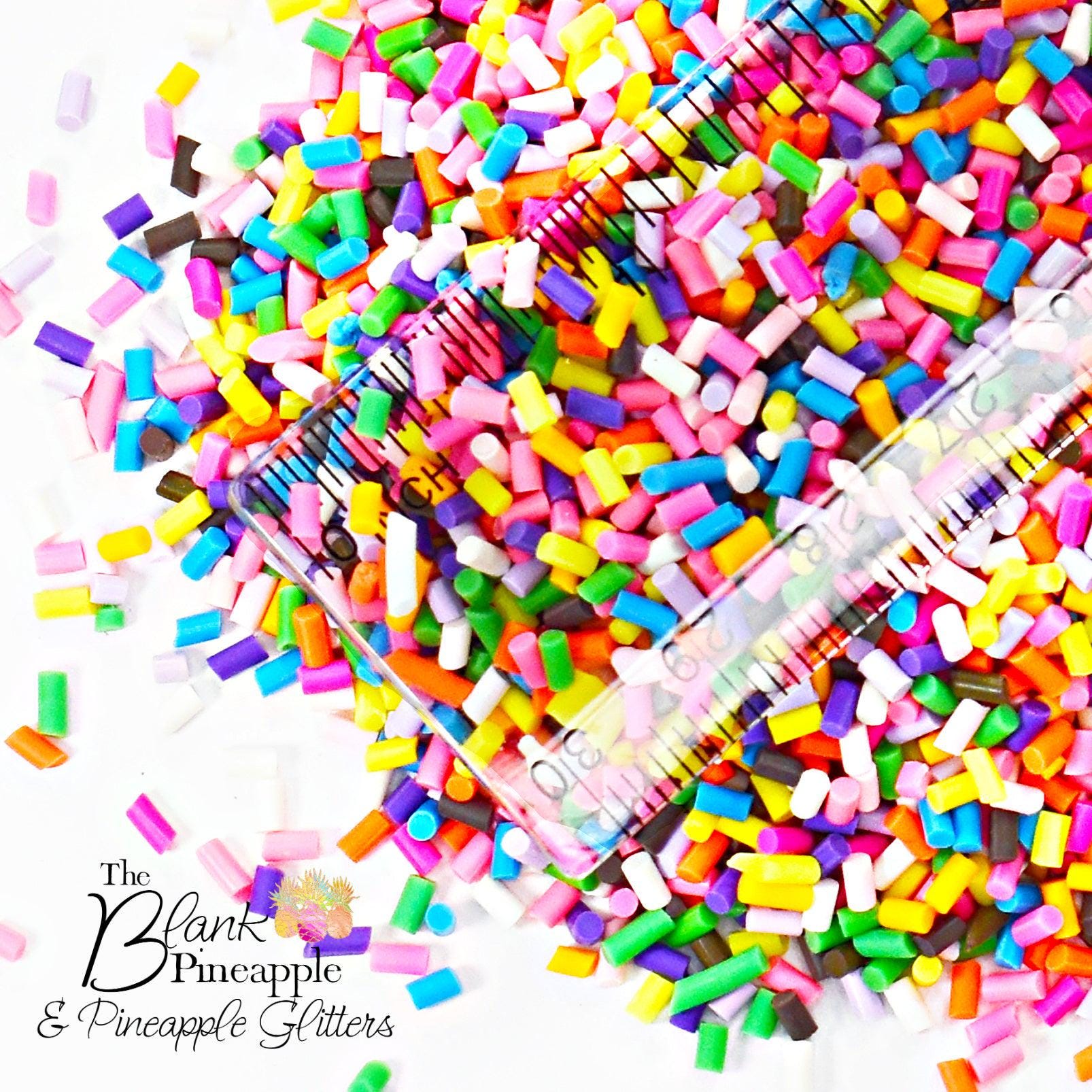 Candy Sprinkles Polymer Clay Shapes, 2oz (56g), Bright Clay Sprinkles ...