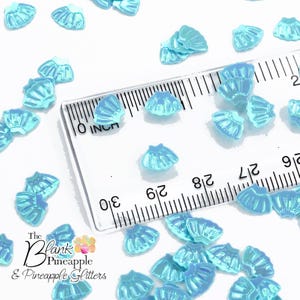 Baby Blue Mermaid Seashells PVC Confetti, 2oz Bag (56g), Iridescent ...