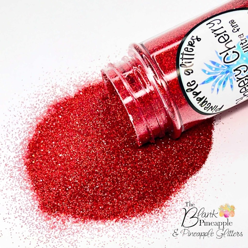 Cheery Cherry Holographic Red Ultra Fine, 2oz Shaker Bottle (56g), Red ...