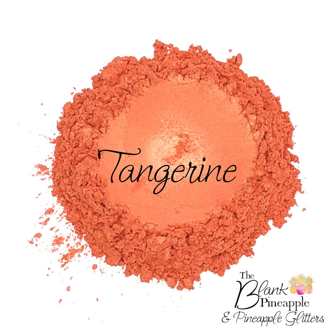 Tangerine Mica Powder Pigment 10g Jar, Pearlescent Orange Mica Pigment ...