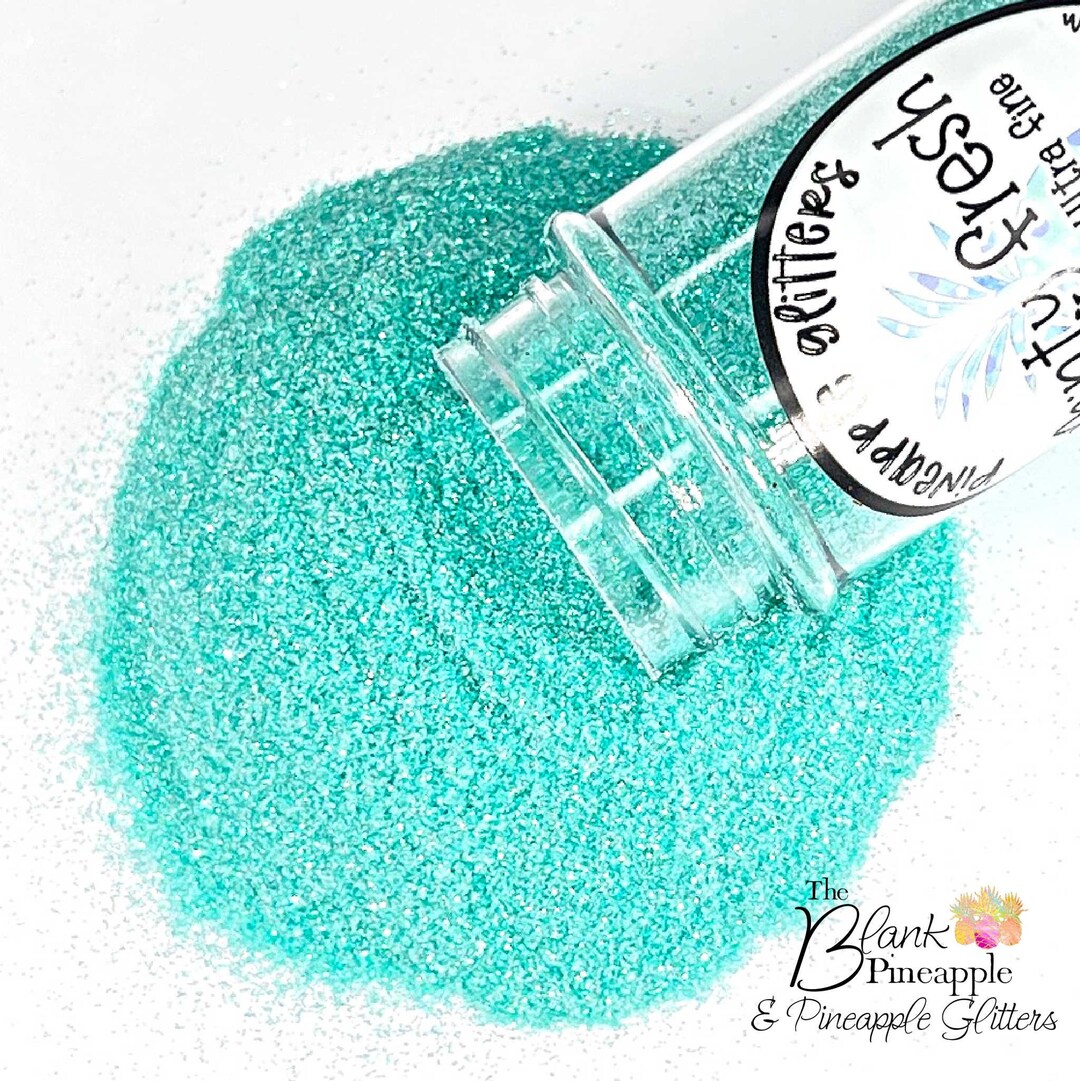 Minty Fresh Ultra Fine Iridescent Polyester Glitter in a 2oz Shaker ...