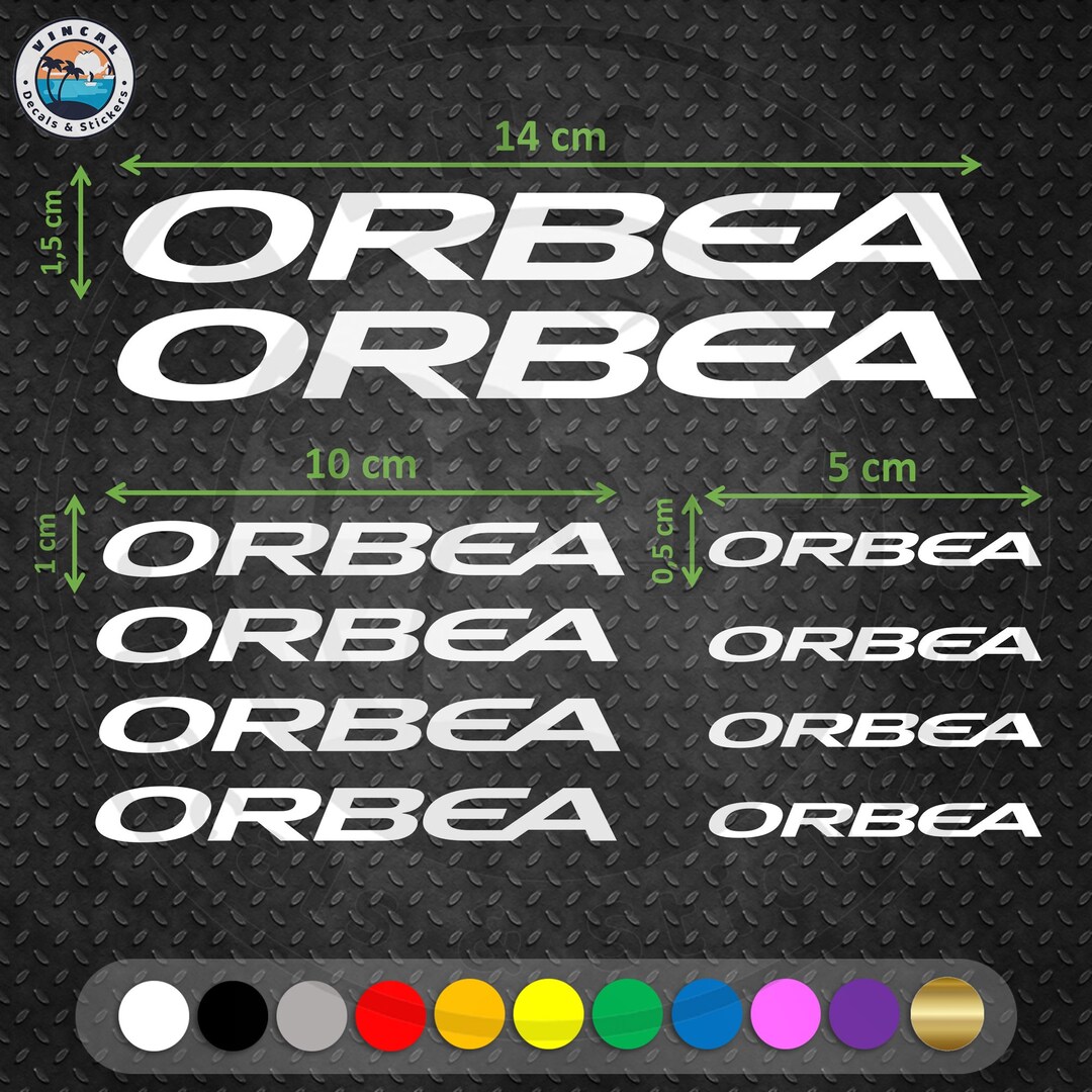 10x ORBEA Logo Bike Bicycle Vinyl Adhesive Decal Vinyl Sticker Car ...