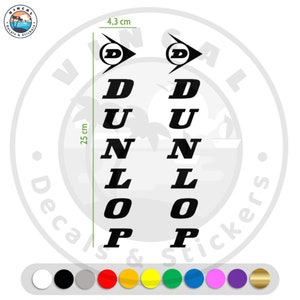 X2 Stickers Dunlop Logo Vinyl Adhesive Decal Vinyl Snow Sticker Car ...