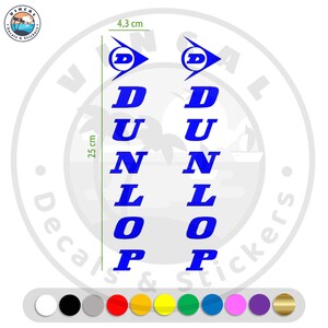 X2 Stickers Dunlop Logo Vinyl Adhesive Decal Vinyl Snow Sticker Car ...