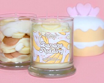 Banana Pudding Whipped Dessert Jar Candle - Etsy