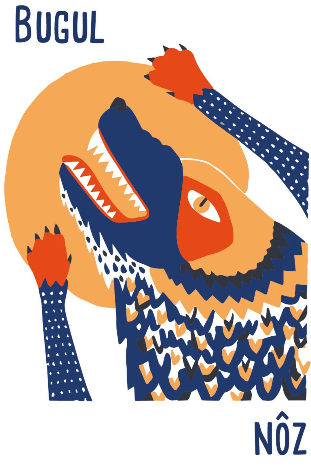 Map A5 LOUP BUGUL NOZ, Gallo Country Collection - Etsy