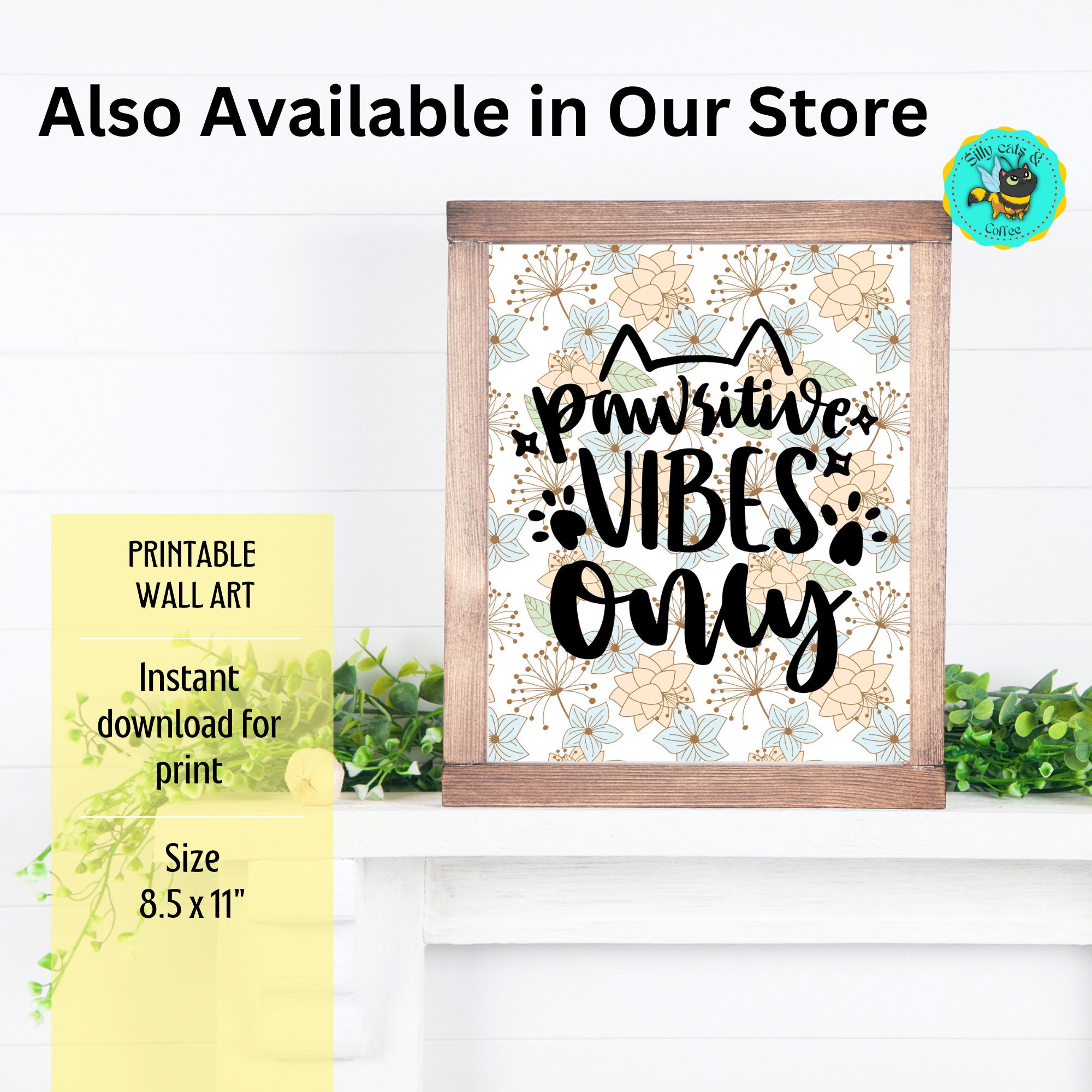 Cat Grandma Digital Printable Wall Art 8.5 X 11 Inches, Digital ...