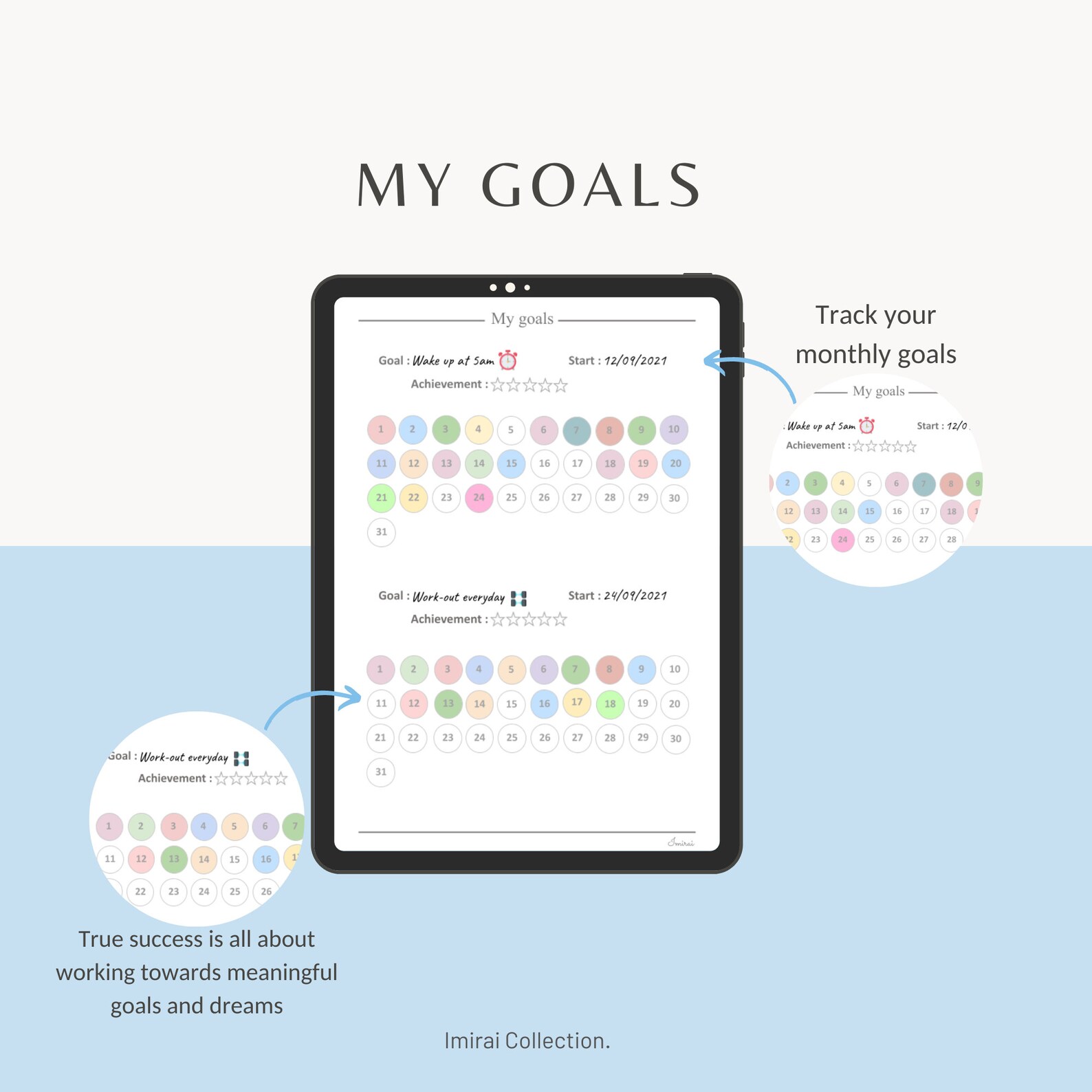 Student Digital Planner | Be Studious Undated Daily Planner | College ...