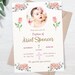 Baby Girl Baptism Invitations Printable Editable Baptismal Invitations ...