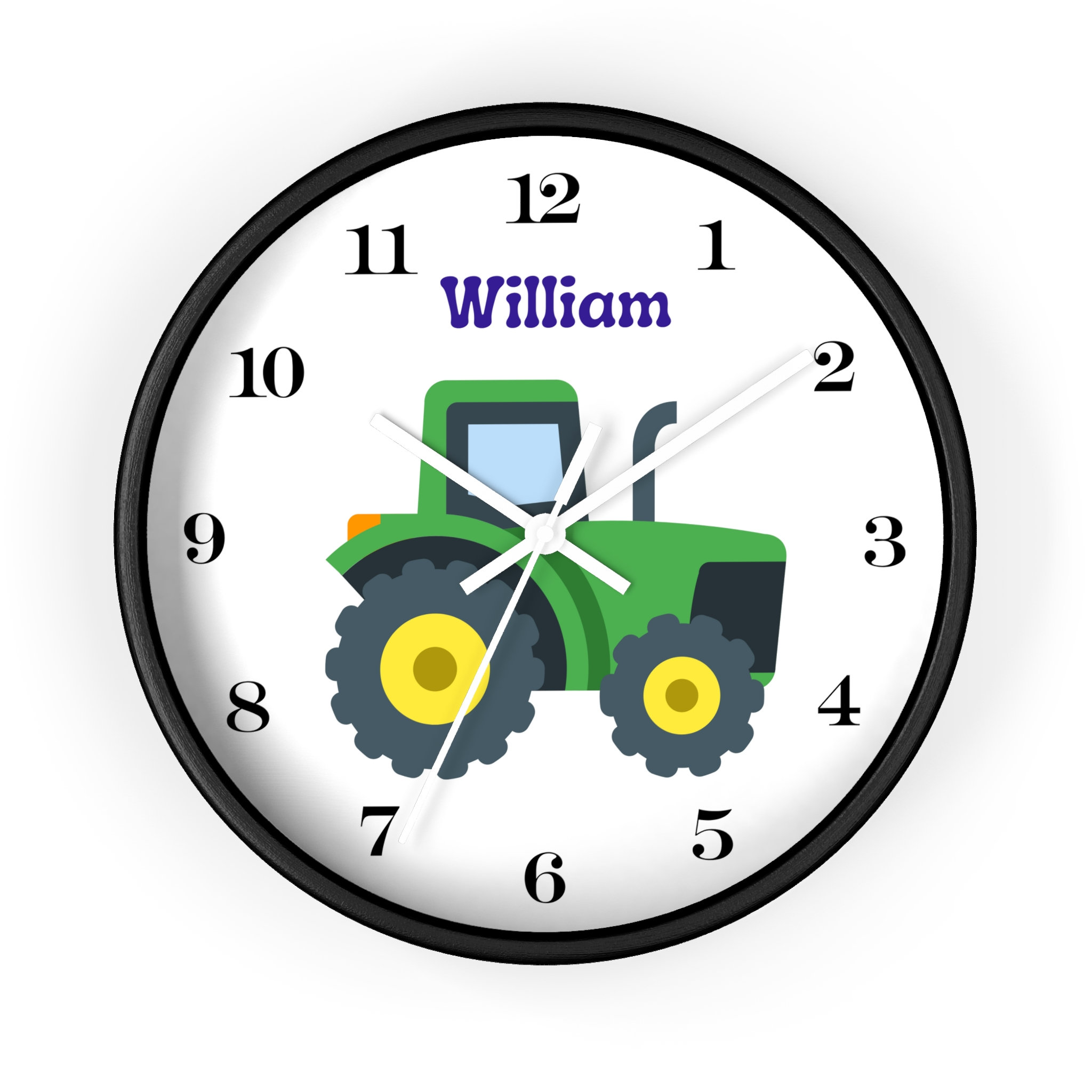 Personalized Tractor Clock Kids Room Wall Decor Farm Theme - Etsy