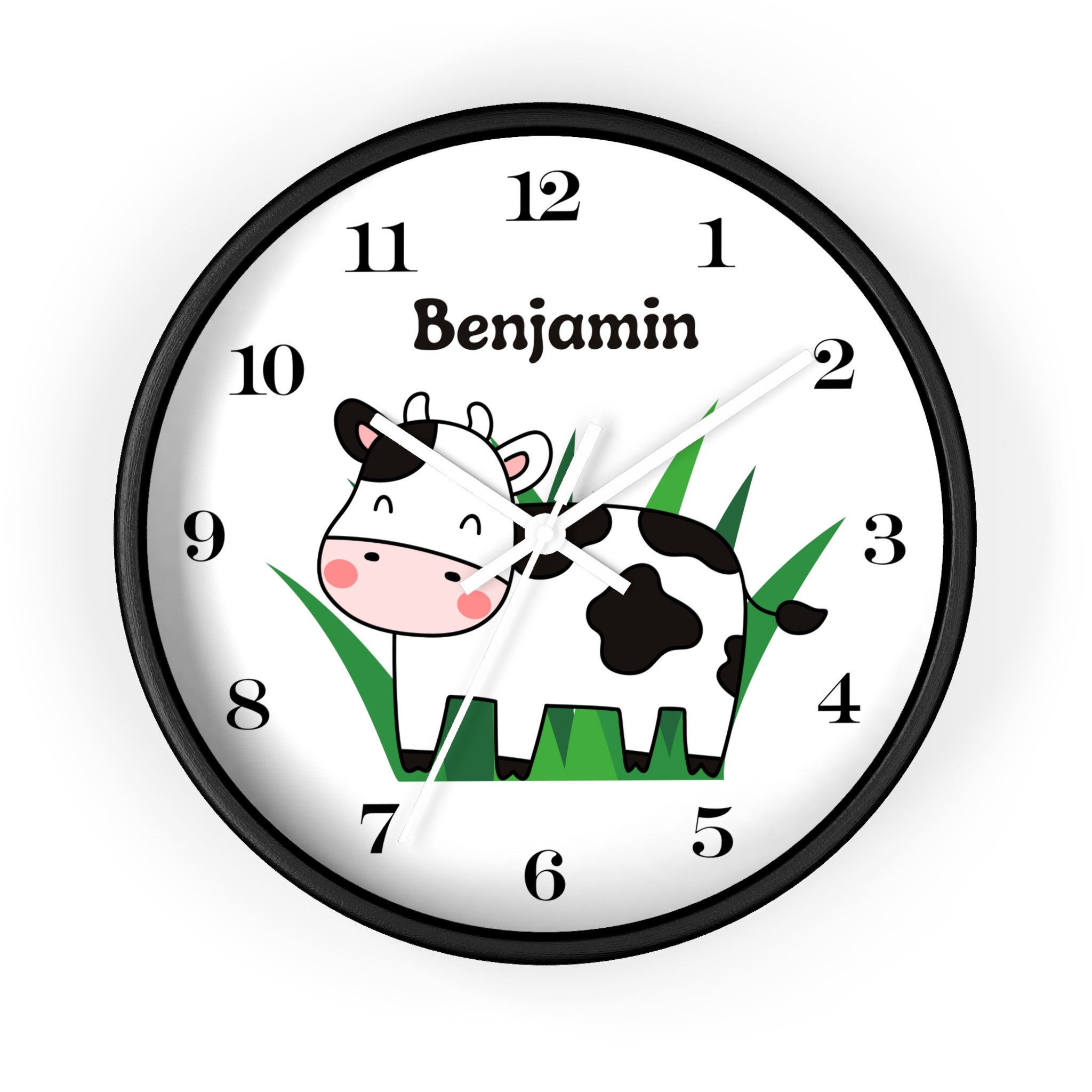 Personalized Cow Clock Kids Room Wall Decor Farm Animal Theme - Etsy