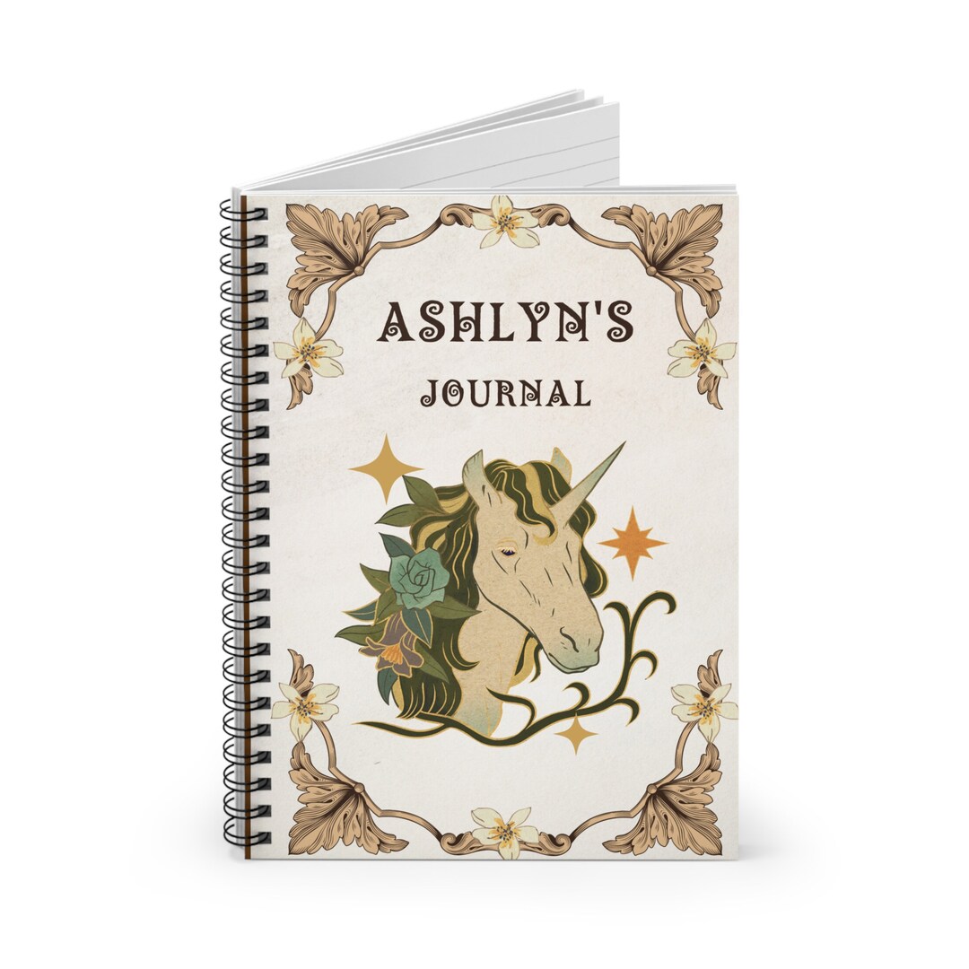 Personalized Fairytale Unicorn Journal Custom Children's Diary With ...