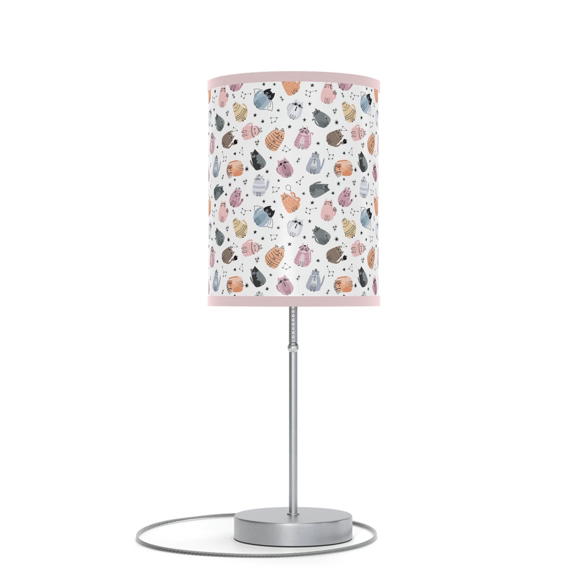 Cartoon Cats Lamp Kids Room Lighting Adorable Nursery Table - Etsy