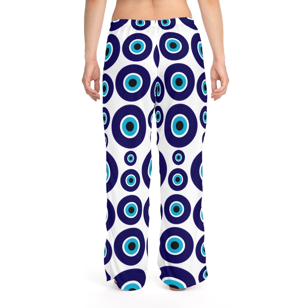 Evil Eye Lounge Pants Stylish Pajama Bottoms Women's Loungewear Trendy ...